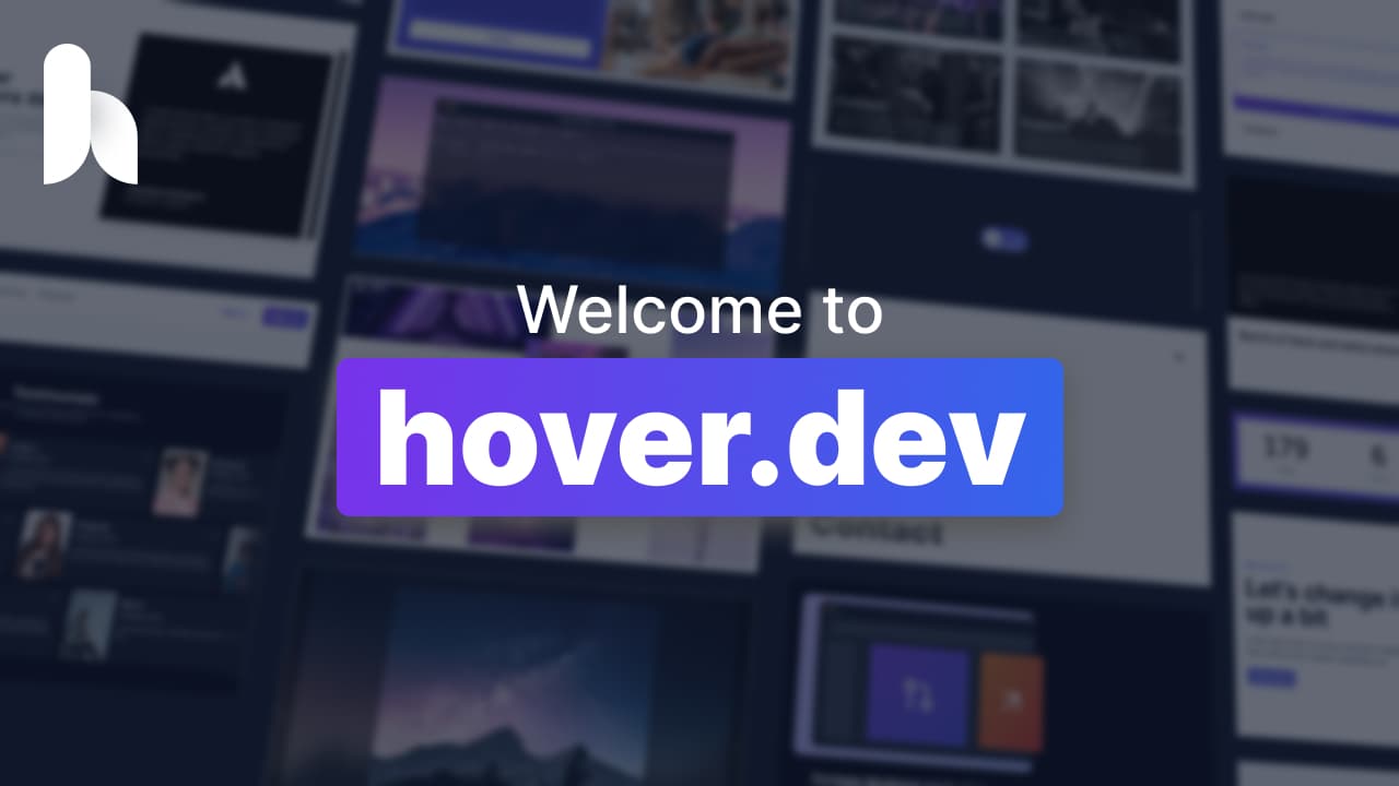 Animated UI Components for React and TailwindCSS | Hover.dev